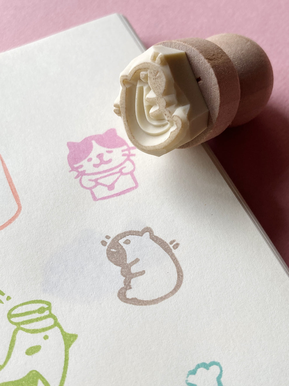 Mini Capybara Rubber Stamp – DroolStamps